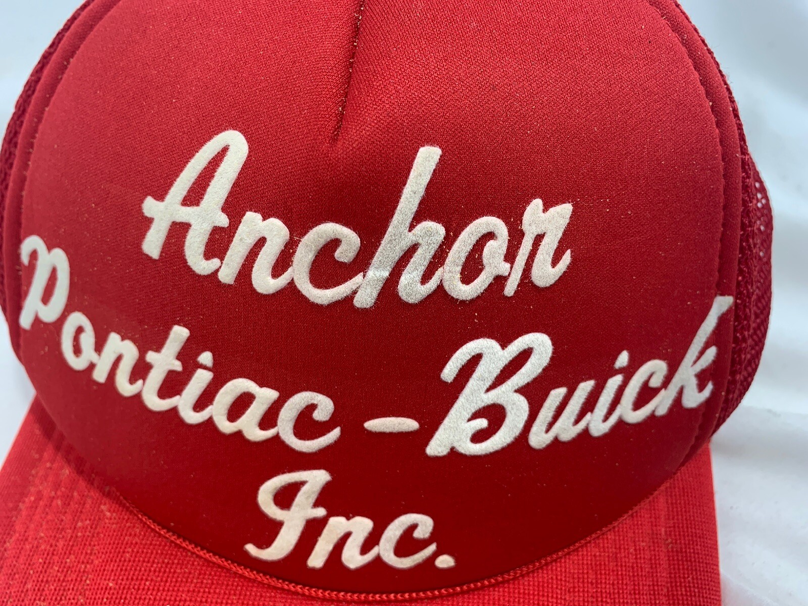 Vintage Gm Cars Anchor Pontiac Buick Trucker Hat cap … - Gem