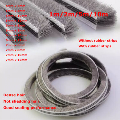 1~10mDoor Window Seal Brush Pile Draught Excluder Dustproof Weather ...