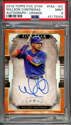 WILLSON CONTRERAS ~ 2018 Topps Five Star Autograph Orange AUTO (#2/5 ...