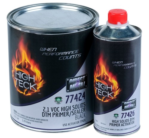 High Teck 77424-1 High Solids Primer/Sealer 1 gal Black W/activator 4:1 ...