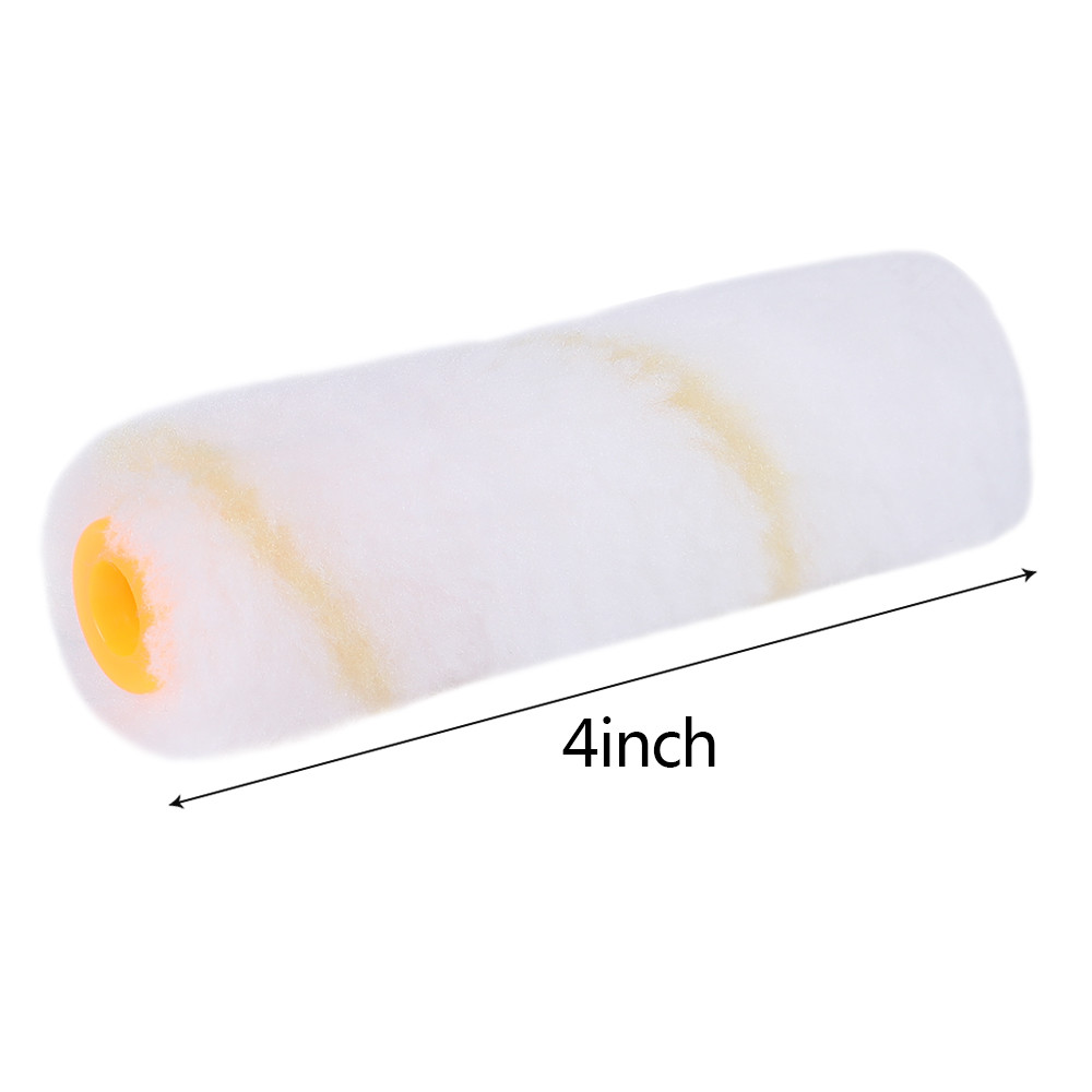 60 Rolls 4" inch Mini Paint Roller Covers Refill Gold Stripe Soft Woven ...