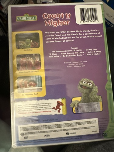 Sesame Street - Count It Higher: Great Music Videos (DVD, 2005) for ...