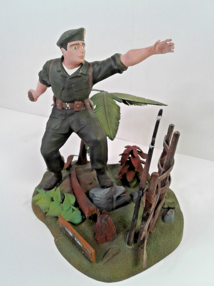 US Army Special Forces Model Kit GREEN BERET Figure Vintage Aurora 1966 ...