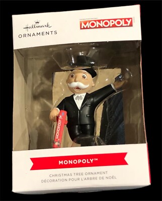 MONOPOLY GAME HALLMARK ORNAMENT RETRO CHRISTMAS TREE 2022 HASBRO MR ...
