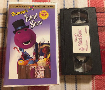 BARNEY'S TALENT SHOW [1996] Candaian Clamshell Edition VHS TAPE Tested ...