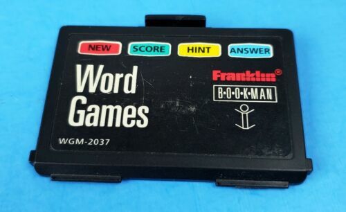 Franklin Bookman Card Wgm2037 Word Games for sale online | eBay