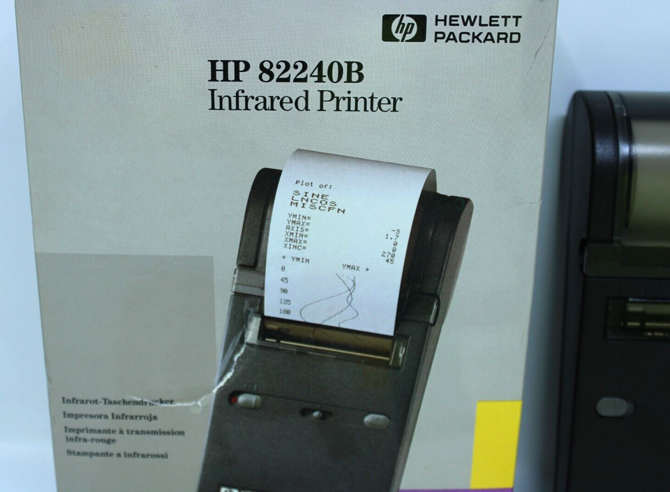 Hewlett Packard HP 48GX graphing calculator with HP 82240B IR Printer ...
