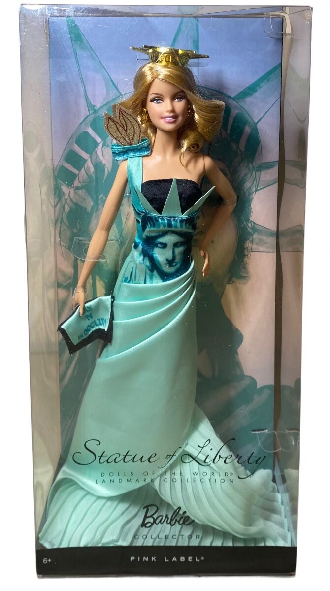 Statue of Liberty Barbie Doll Landmark Collection Pink Label 2009 NRFB ...