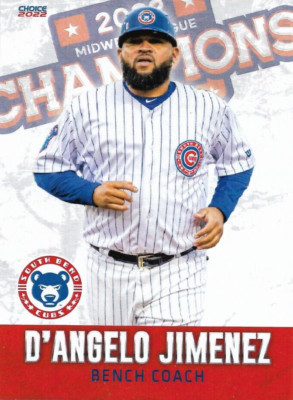 2022 South Bend Cubs MWL Champions D'Angelo Jimenez | eBay