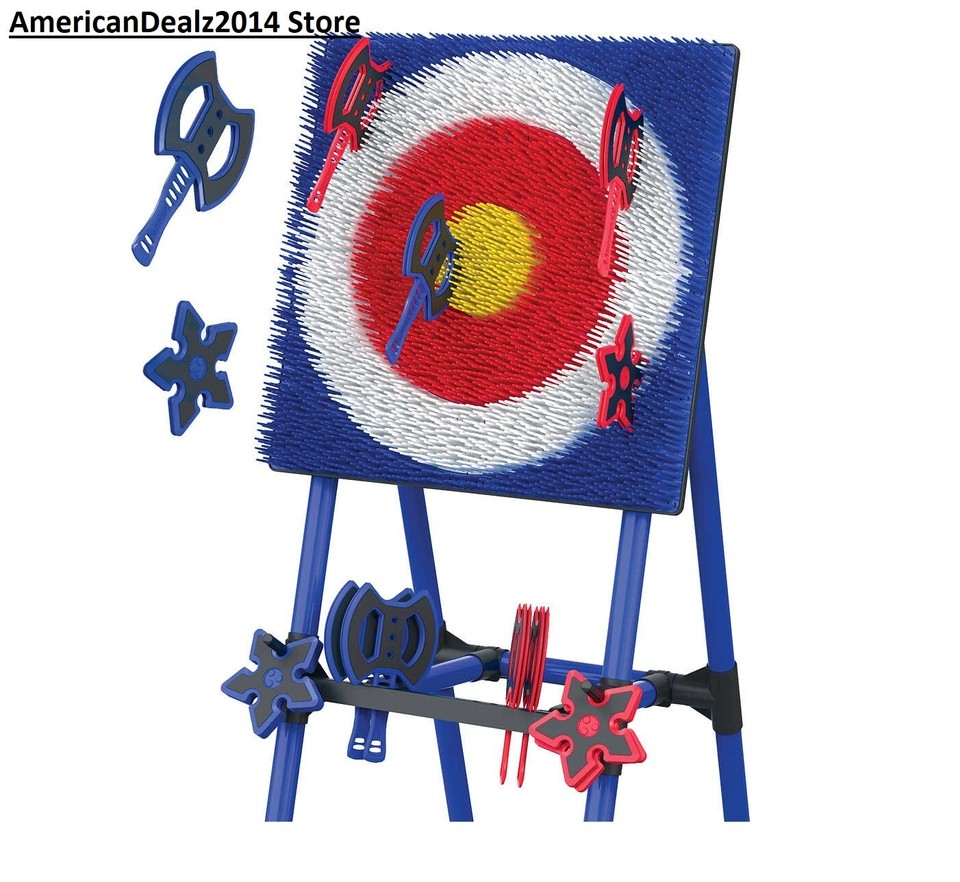 Eastpoint Axe Throw Set, 8 Axes, Outdoor Game, Portable Folding Steel ...