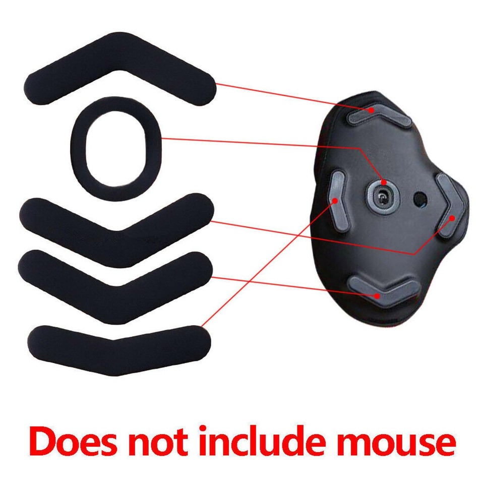 1/2/5 Set Mouse Feet Mice Skates Pads Replace Parts For Logitech G604 ...