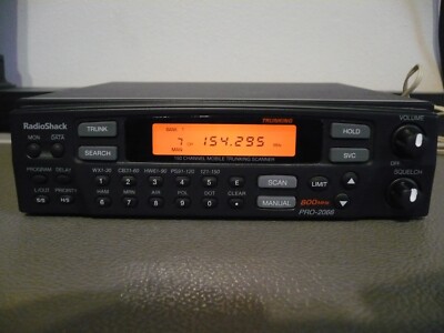 Radio Shack PRO-2066 Trunking 150 ch. 800mhz Analog Police/Fire/EMS ...
