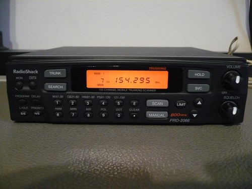 Radio Shack PRO-2066 Trunking 150 ch. 800mhz Analog Police/Fire/EMS ...