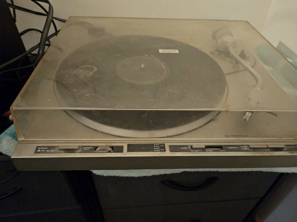 Pioneer PL-255 Turntable Direct Drive Full Auto Works Vintage Made In ...