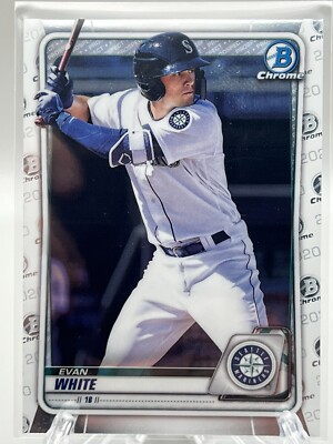 2020 Bowman Chrome Prospect Evan White Seattle Mariners Baseball RC #BP ...