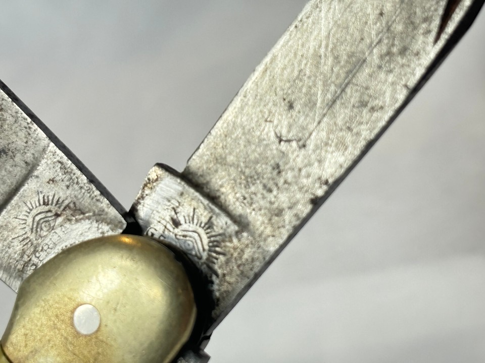 Vtg German Eye Knife Carl Schlieper Eye Brand Two Folding Blade Pocket ...