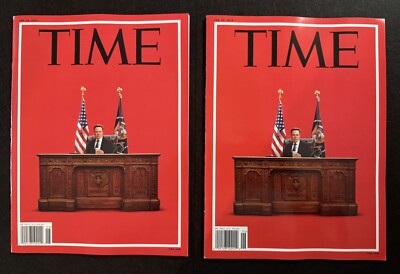 Elon Musk TIME Magazine February 24, 2025 Newsstand Lot of 2 "Resolute ...