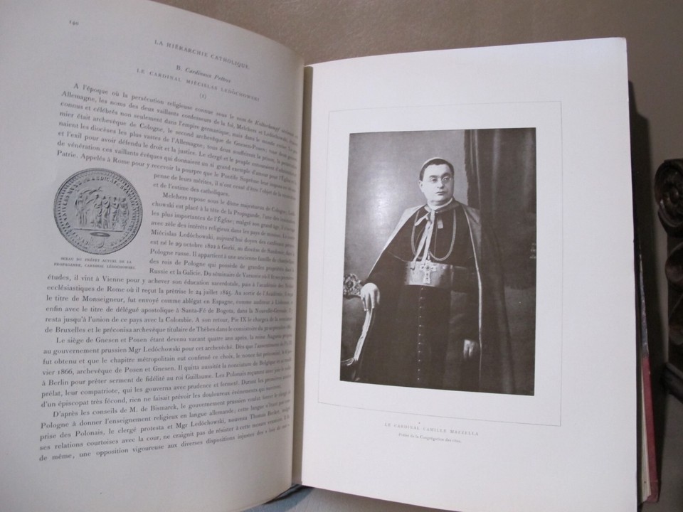 CATHOLIC CHURCH in ROME 19th Century FOLIO Morocco Leather 1900 ANTIQUE ...