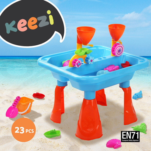 Keezi Kids Sandpit Pretend Play Sets Beach Toys Outdoor Water Sand Pit ...