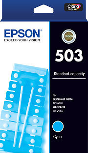 Epson 503 Cyan Ink Cartridge - Std Capacity - C13T09Q292 | eBay Australia