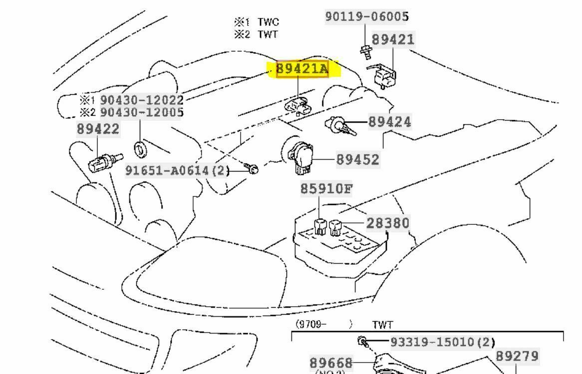 TOYOTA Genuine VVT-i Map Sensor 89421-12111 SUPRA ARISTO 2JZ-GTE New | eBay