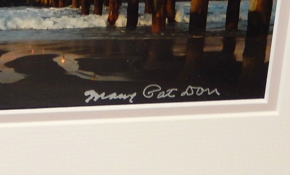 MARY PAT DORR ORIGINAL HAND SIGNED OCEAN PIER COLOR PHOTOGRAPH | eBay