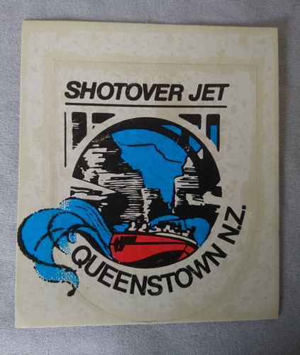 ANCIEN AUTOCOLLANT STICKERS SHOTOVER JET QUEENSTOWN N ZELANDE EN ...