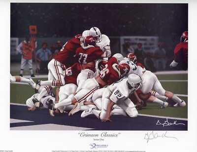 Alabama Crimson Tide 1979 Sugar Bowl Goal Line Stand Football Print | eBay