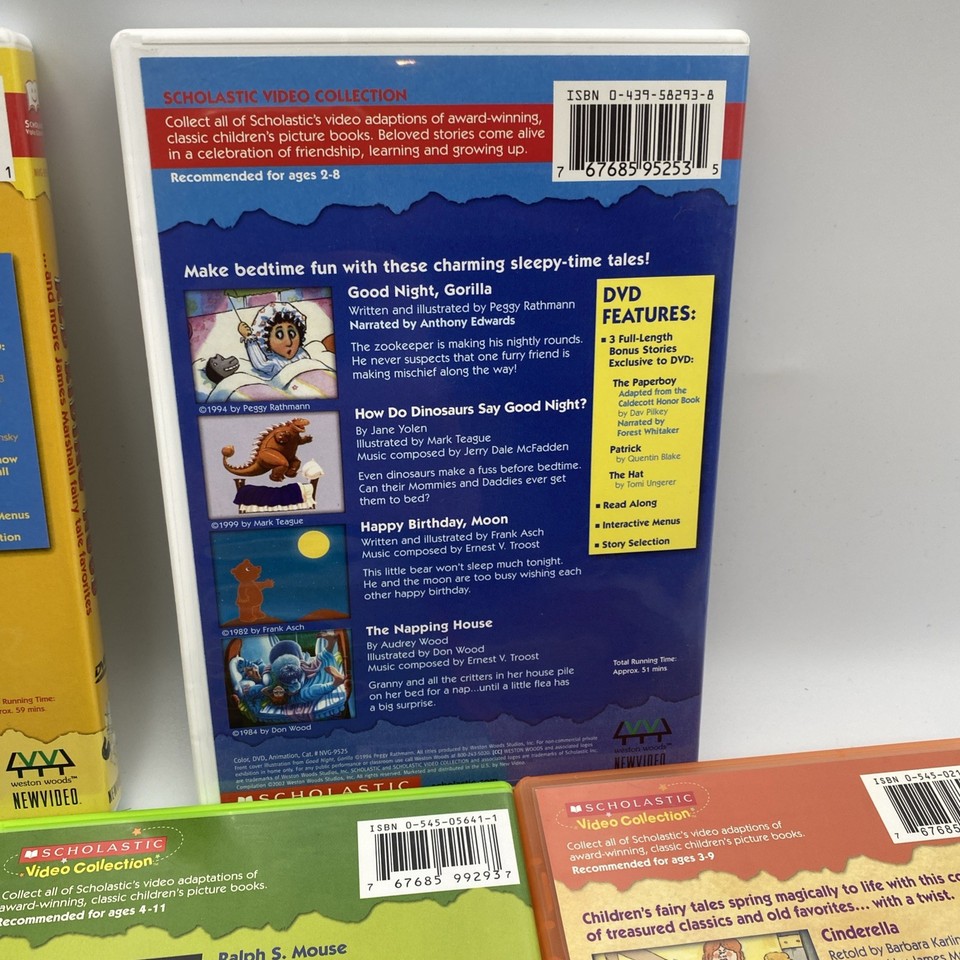Scholastic Video Collection Dvd Lot Of 8 Children’s Storybook | eBay