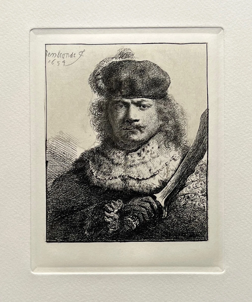 Rembrandt Self Portrait Etching