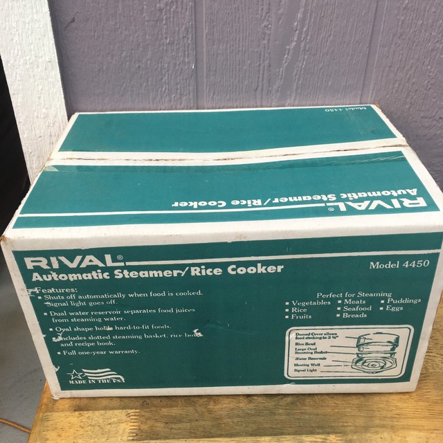 Rival Electric Automatic Vegetable Steamer and Rice Cooker Model # 4450 ...