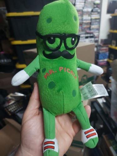 MR. PICKLE Fiesta Plush Toy Stuffed Animal w/ Handlebar Mustache ...