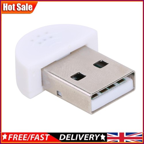 Mini USB Microphone MIC Audio Adapter Direct Connect for PC (White ...