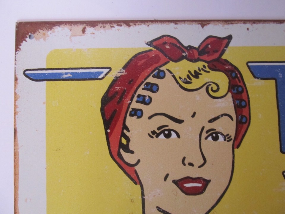 Vintage Style Retro Metal Sign Kitschy Collectible Man Cave Decor | eBay