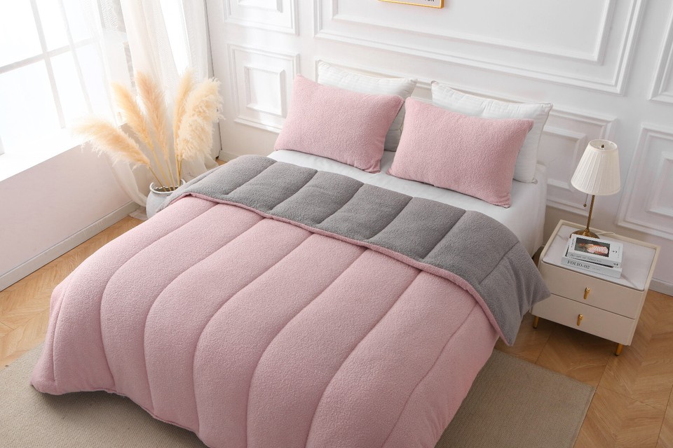 Coverless Duvet Quilt 13.5 TOG No Cover Teddy Fleece Bedding Single ...