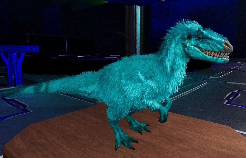 ARK Survival Ascended | Yutyrannus Solid Cyan ID5 Colours PVE | PS5 ...