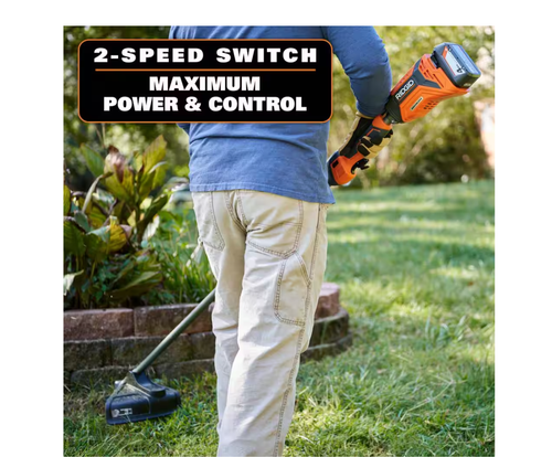 RIDGID R01201B 18V 14'' Brushless Cordless Battery String Trimmer (Tool ...