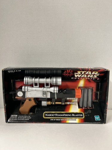 1998 Star Wars Episode 1 NABOO Foam-firing Blaster Hasbro NIB | eBay