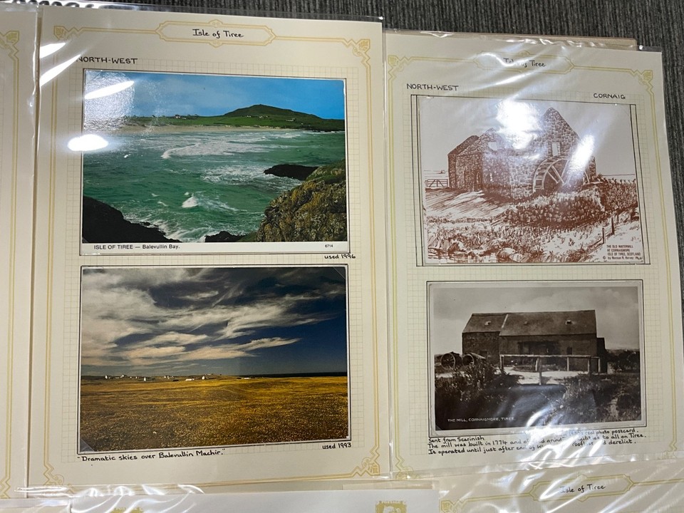 SCOTLAND - ISLE OF TIREE postal history 15 leaves well written up aj30 ...