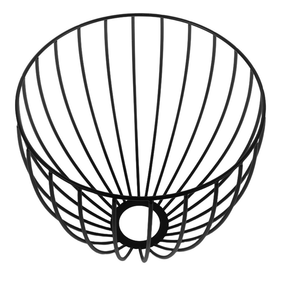 Metal Cage Light Shade: Industrial Wire Cage Pendant Lampshade Cover ...