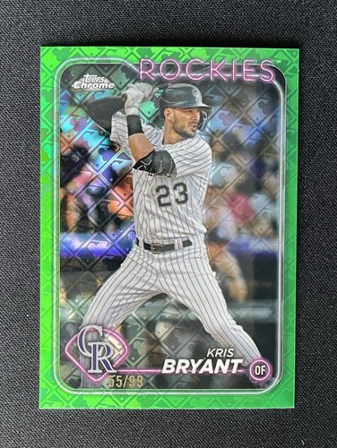 2024 Topps Chrome Logofractor Green Refractor Kris Bryant /99 #179 ...