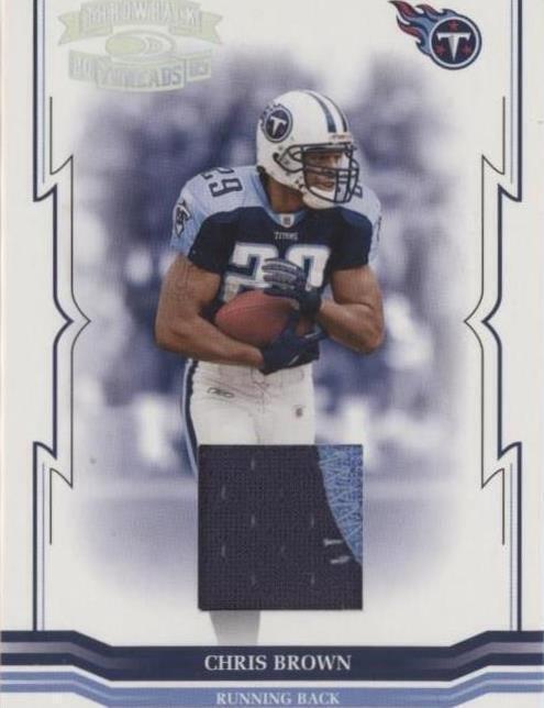 2005 Donruss Throwback Threads - Chris Brown #139 Materials Prime /25 ...