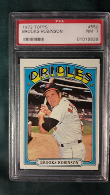 1972 TOPPS BROOKS ROBINSON CARD #550 PSA 7 BALTIMORE ORIOLES HOF | eBay