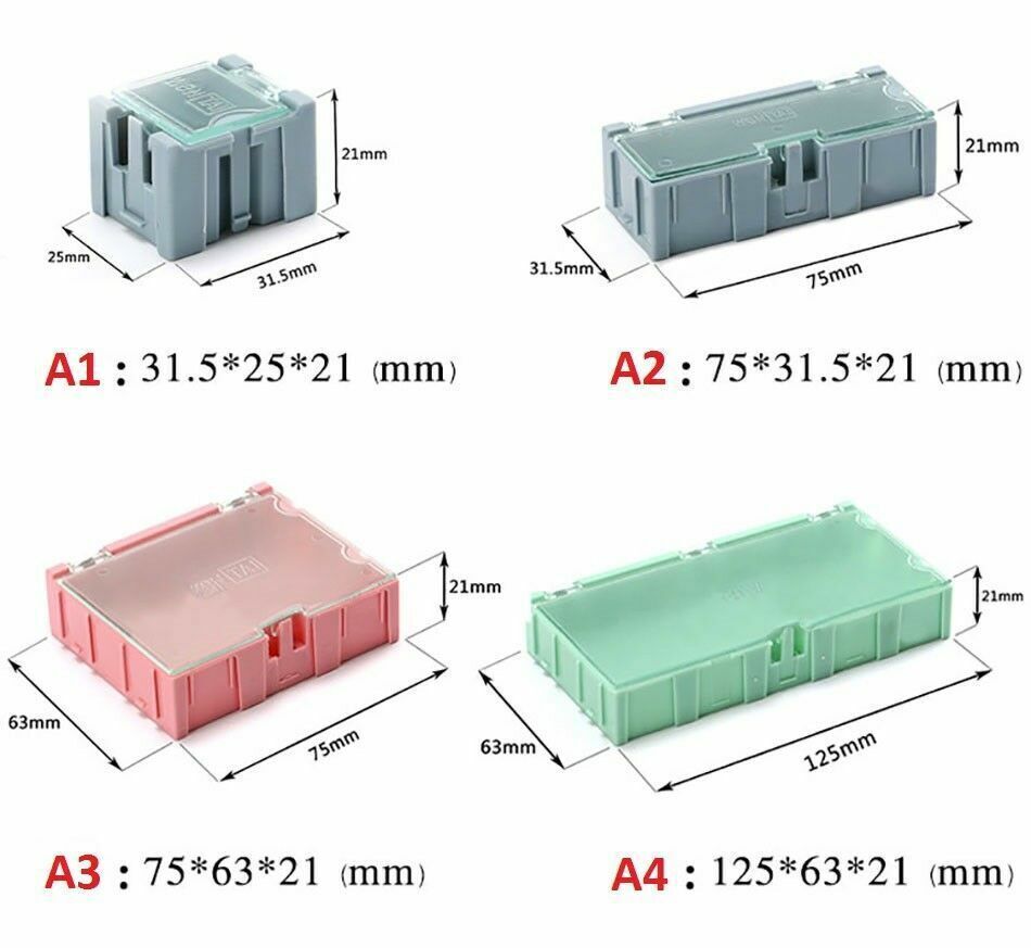 Small Objects Electronic Component SMD Kit Parts Storage Box Dis ...