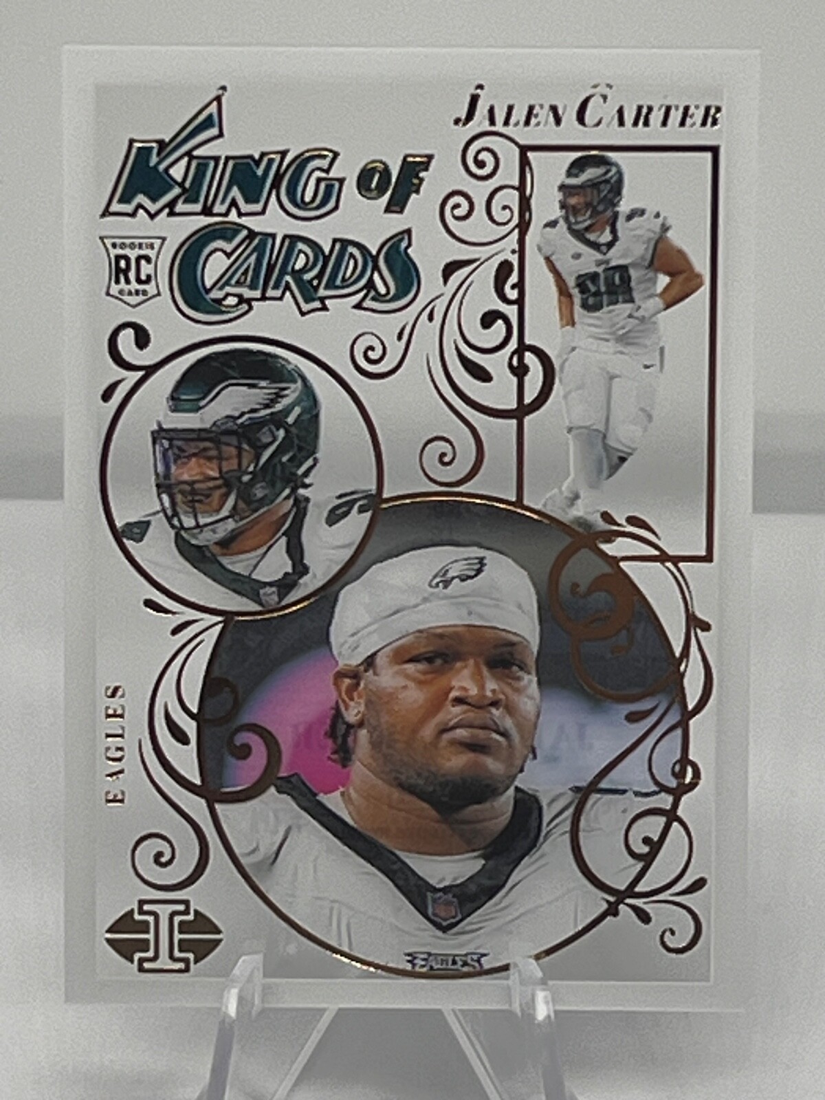 Jalen Carter Rookie 2023 Panini Illusions King Of Cards White Border RC ...