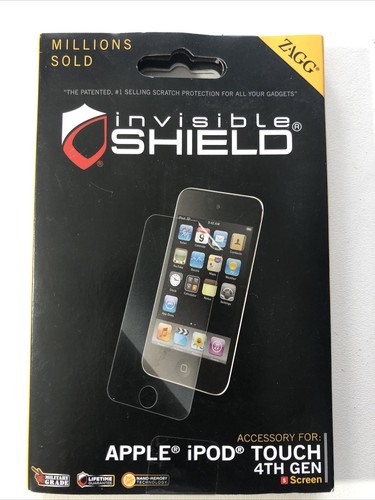 One ZAGG Invisible Shield Screen Protector For Apple, iPod Touch 4th Gen. ~ NEW | eBay