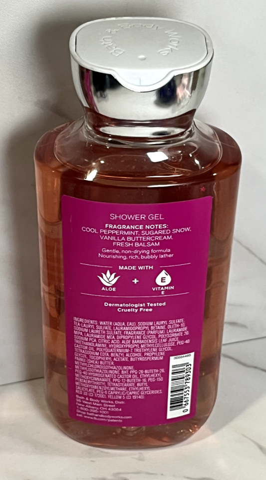 Bath & Body Works Twisted Peppermint Aloe Vitamin E Shower Gel 10 oz ...