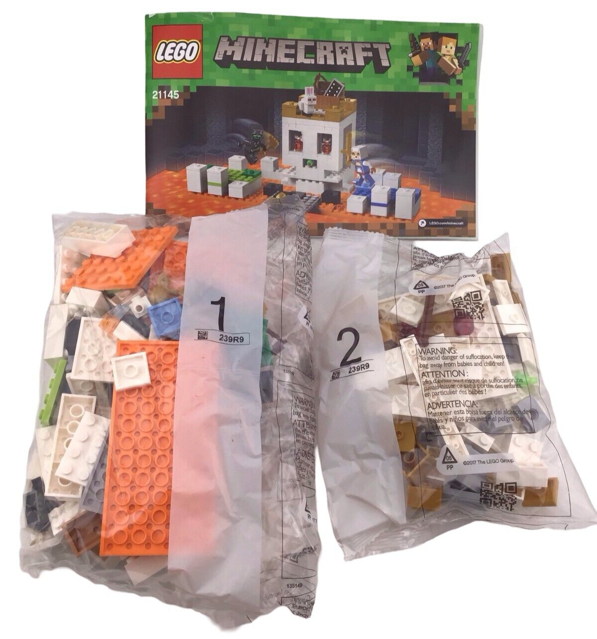 Lego Minecraft 21145 THE SKULL ARENA BRAND NEW SEALED COMPLETE ( NO BOX ...