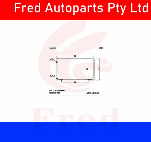 Ac Condensor Fits Lexus 2008+.RX270.ASL30.GSL30.Sienna.88460-08020-BJX ...