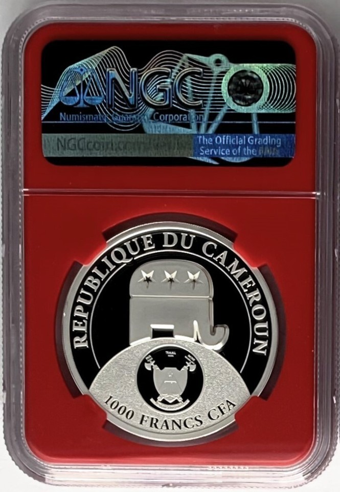 2020 CAMEROON 1000P PROOF SILVER TRUMP ALL TOGETHER HIGH RELIEF FDOI ...